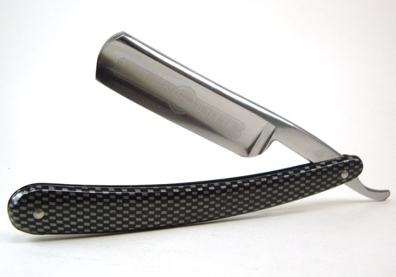 Carbon-fiber-Gold-Dollar-Straight-Razor - Urbasm