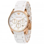 Emporio Armani Men's AR5919 Sport White Dial Watch - Urbasm