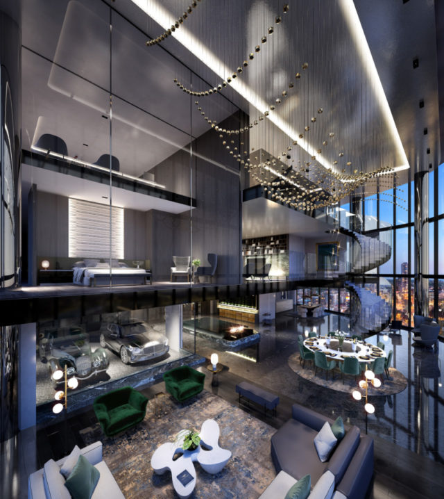 Sky-Garage-Penthouse-Living-Bedroom - Urbasm